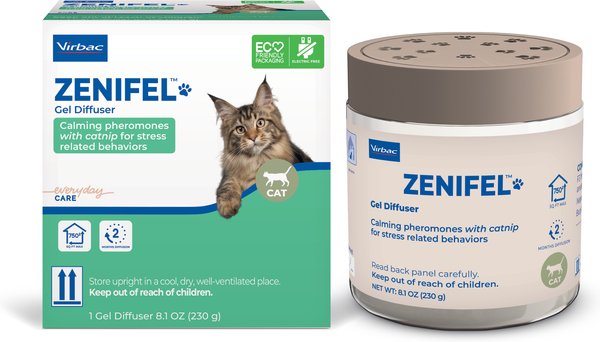 VIRBAC ZENIFEL Gel Calming Diffuser for Cats, 8.1-oz jar - Chewy.com