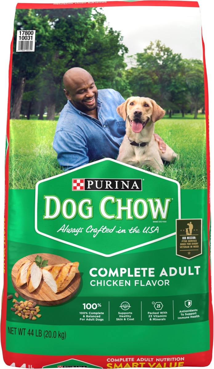 DOG CHOW Complete Adult with Real Chicken Dry Dog Food, 44-lb bag ...