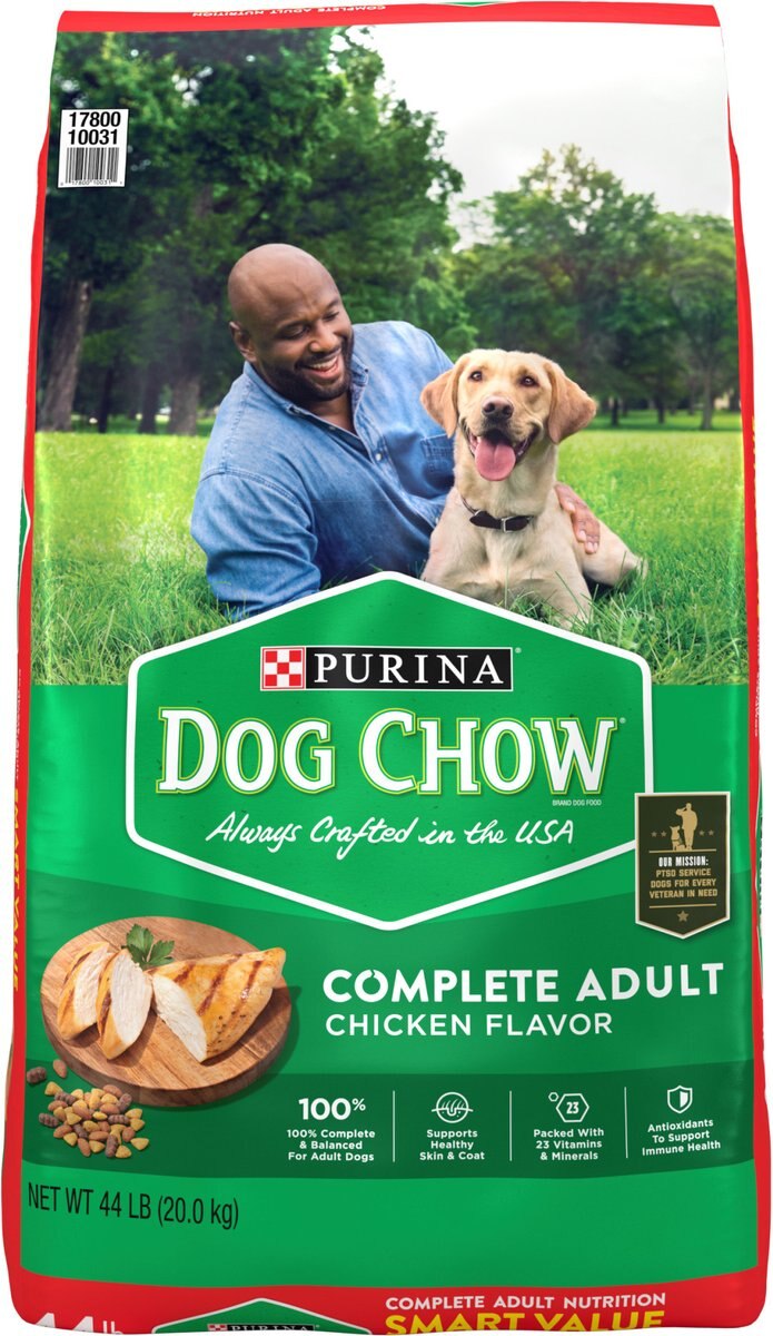 DOG CHOW Complete Adult with Real Chicken Dry Dog Food, 44-lb bag ...