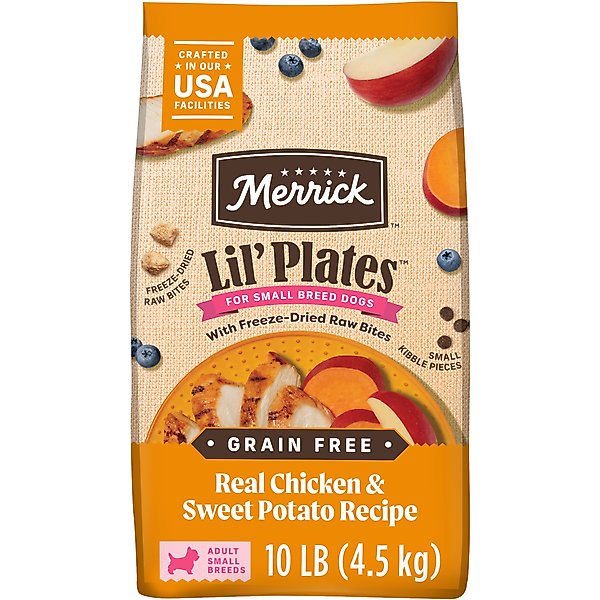 MERRICK Lil' Plates Grain-Free Small Breed Dry Dog Food Real Chicken ...