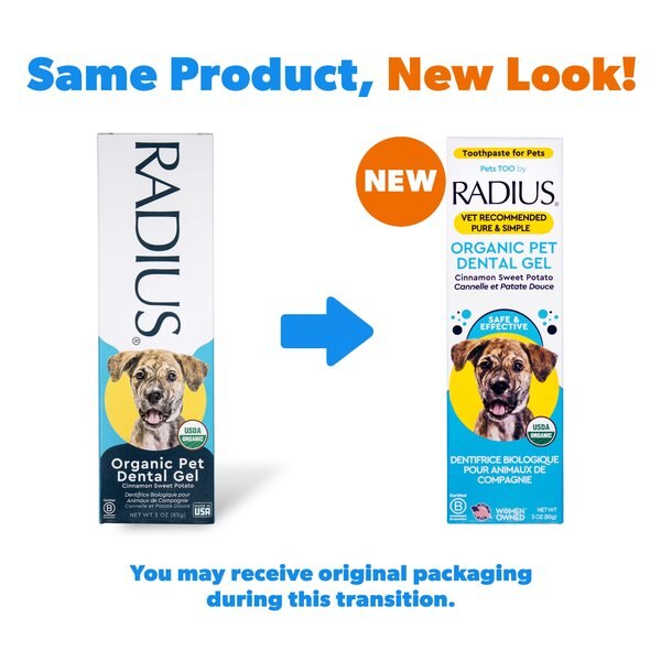 RADIUS USDA Organic Dog Toothpaste, 3-oz bottle - Chewy.com
