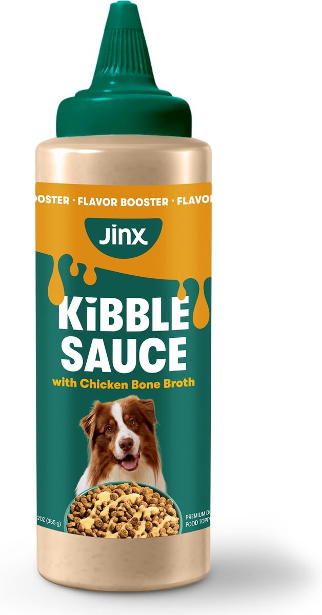 JINX Kibble Sauce Chicken Bone Broth Wet Dog Food Topper, 12-fl oz ...