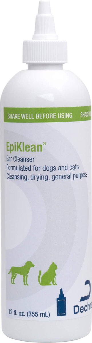 EPIKLEAN Ear Cleanser for Dogs & Cats, 12-oz bottle - Chewy.com