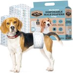 AMERICAN KENNEL CLUB Disposable Female Dog Wraps with Wetness Indicator ...