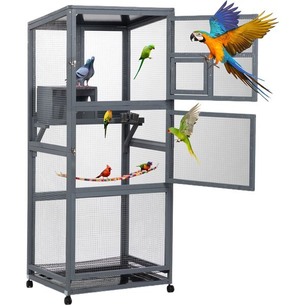 Out of Stock - TRIXIE Natura 2-Story Aviary Bird Cage - Chewy.com