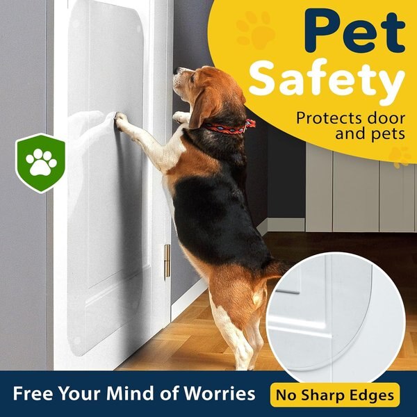 PROTECTO Clear Durable Door Scratch Protector for Dog, 30 x 20-in, 1 ...