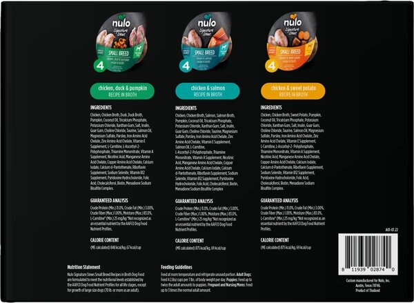 NULO Signature Stews Variety Pack Grain-Free Small Breed Wet Dog Food ...