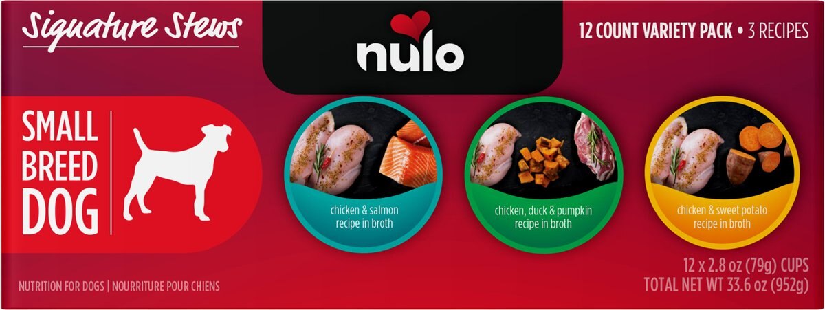 NULO Signature Stews Variety Pack Grain-Free Small Breed Wet Dog Food ...