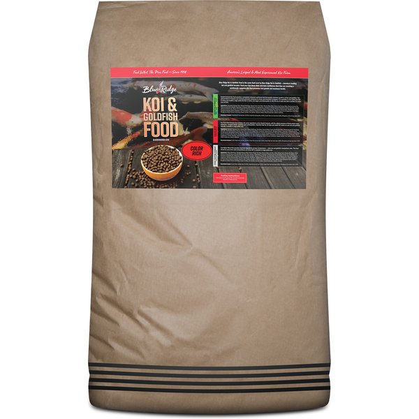 BLUE RIDGE KOI & GOLDFISH Platinum Pro Formula Koi & Goldfish Food, 50 ...