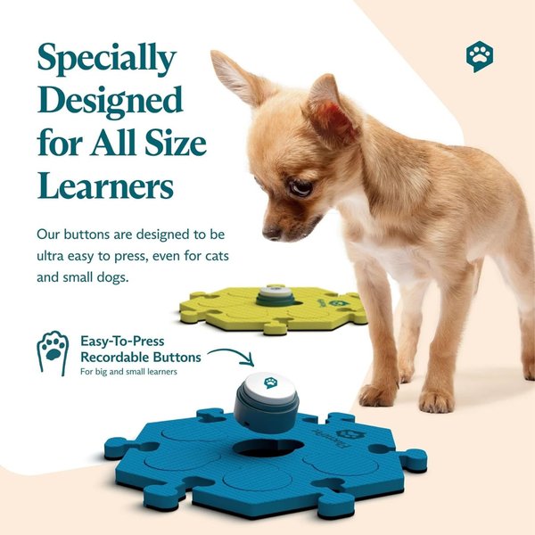 Discontinued - FLUENTPET Tester Kit Talking Buttons Dog Toy - Chewy.com