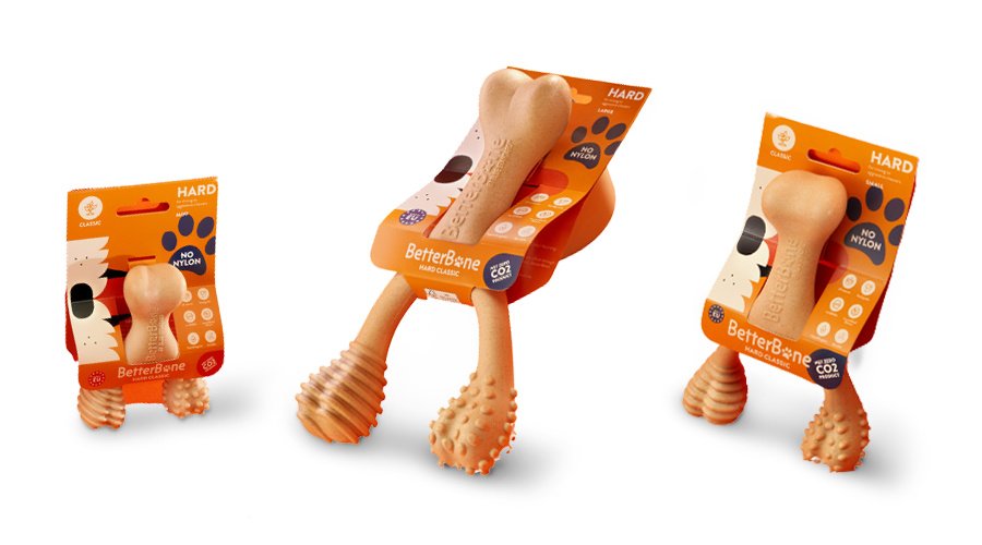 BETTERBONE Hard Beef Dog Toy, Natural, Small - Chewy.com