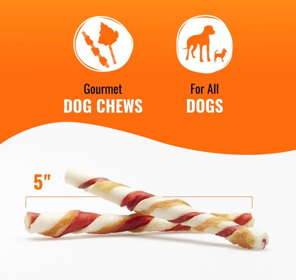 GOOD 'N' FUN Triple Flavor Twist Sticks Pork, Beef & Chicken Dog Treat ...