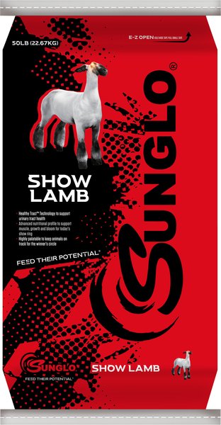 SUNGLO Complete Textured Show Lamb Feed, 50-lb bag - Chewy.com