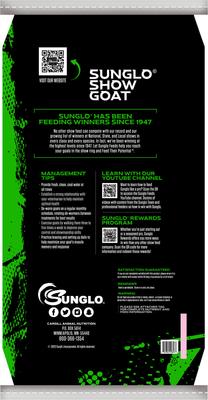 SUNGLO Complete Pellet Show Goat Feed, 50-lb bag - Chewy.com
