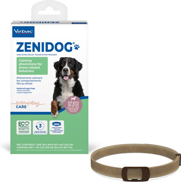 VIRBAC Zenidog Long-Acting Calming Collar for Dogs, Medium/Large: up to ...