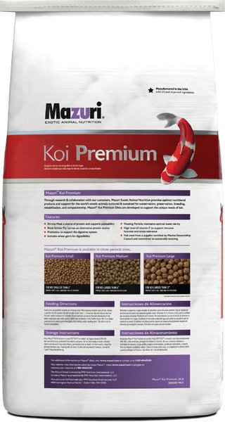 MAZURI Koi Premium Large Fish Food, 20-lb bag - Chewy.com