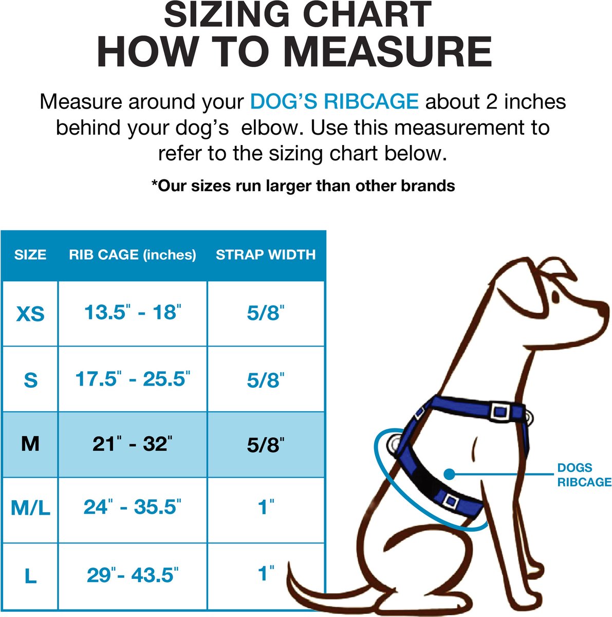 Out of Stock - BLUE-9 Balance No-Pull Dog Harness, Blue, Medium: 21 to ...
