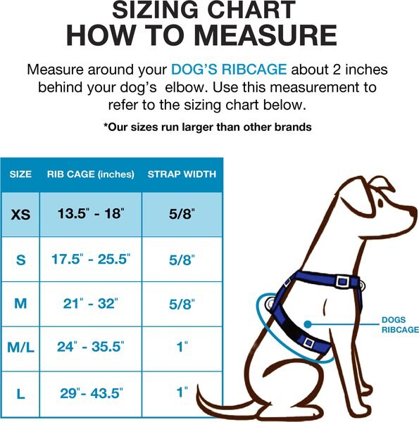 BLUE-9 Pet Products Buckle-Neck Balance Dog Harness, Sky Blue, X-Small ...