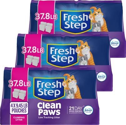 Discontinued - FRESH STEP Clean Paws Multi-Cat Scented Clumping Cat ...