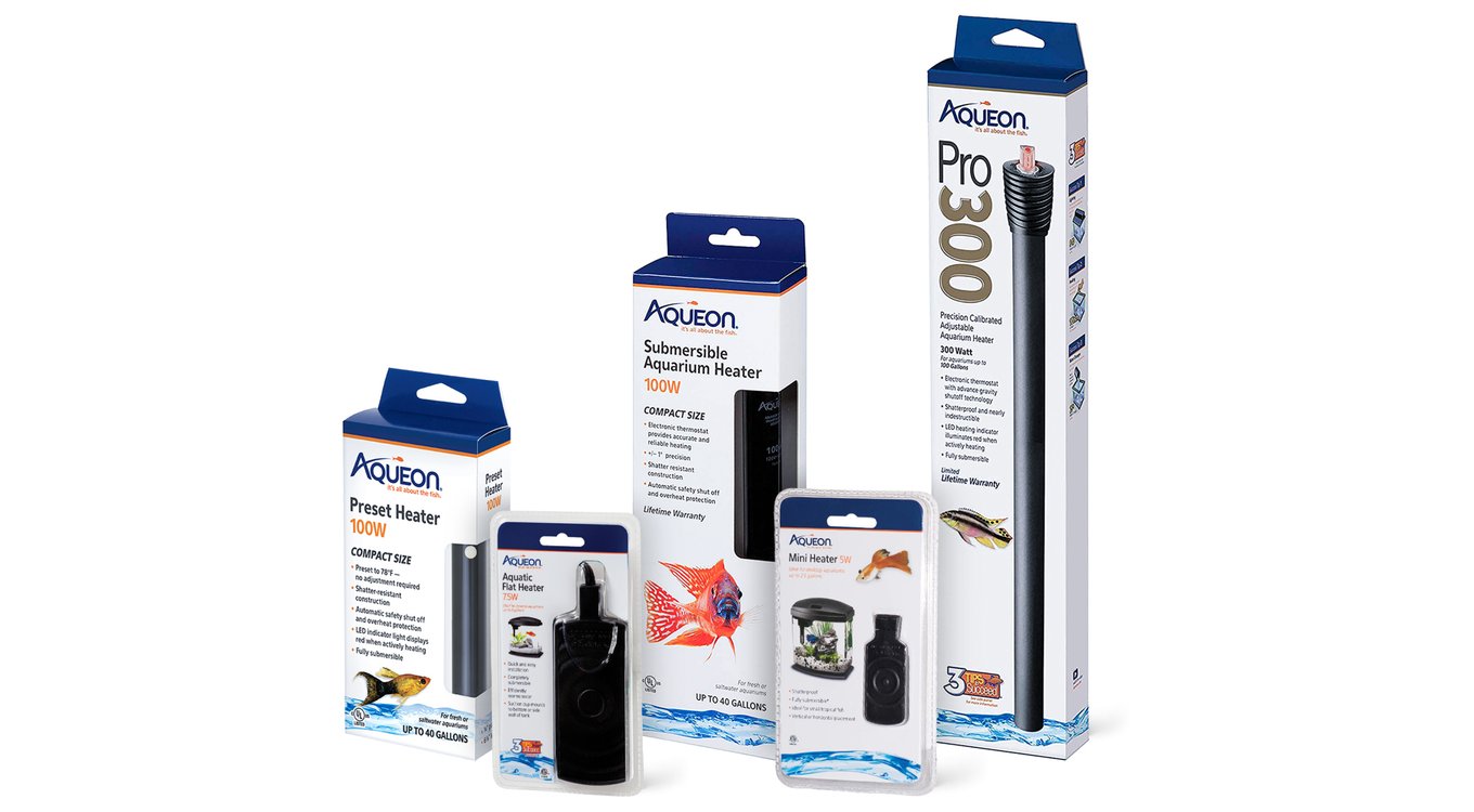 AQUEON Mini Aquarium Heater, 2-gal, 5 watt - Chewy.com