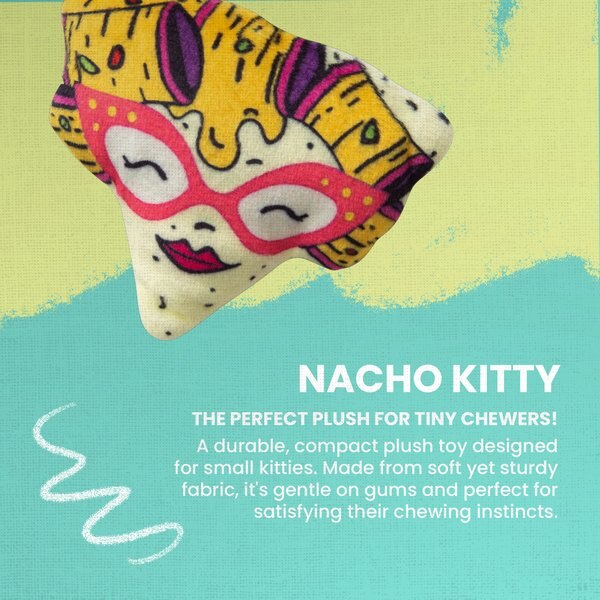 SNUGAROOZ Nacho Kitty Plush Cat Toy with Catnip - Chewy.com