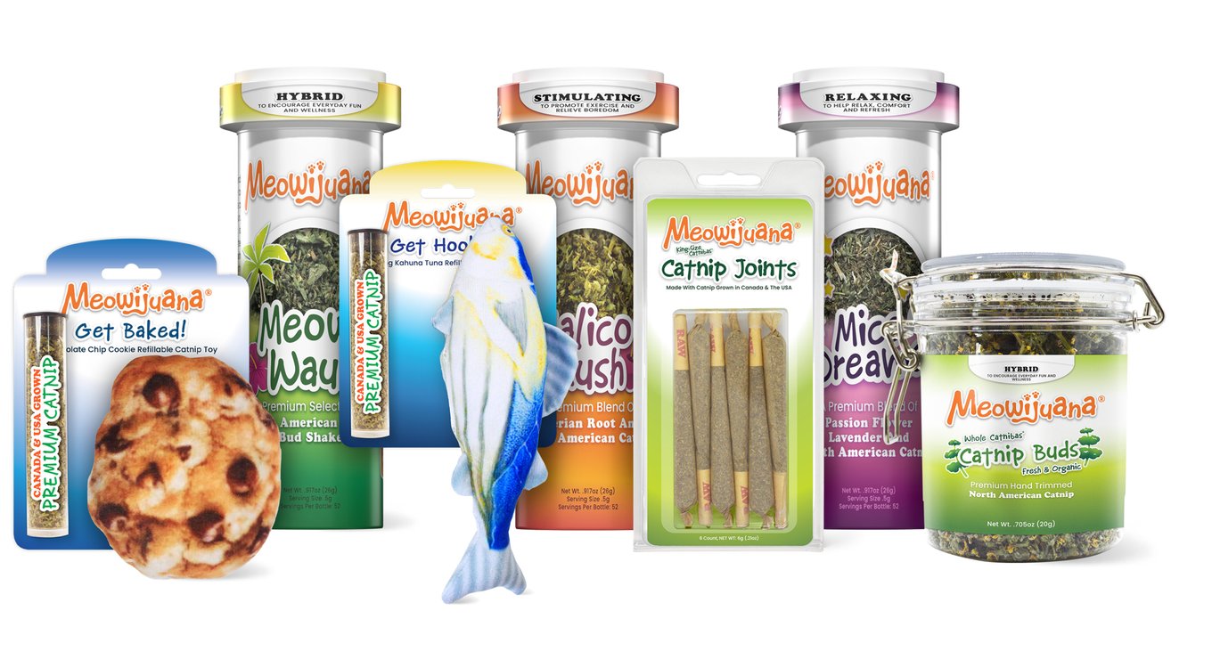 MEOWIJUANA Catnip & Silvervine Spray, 3-oz bottle - Chewy.com