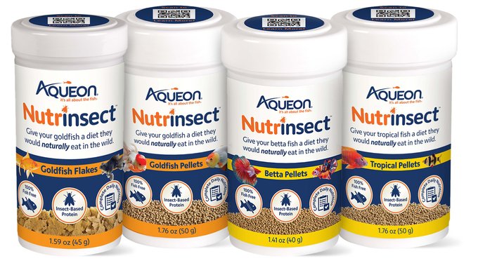 Out of Stock - AQUEON Nutrinsect Fish-Free Fish Food Tropical Flakes, 1 ...