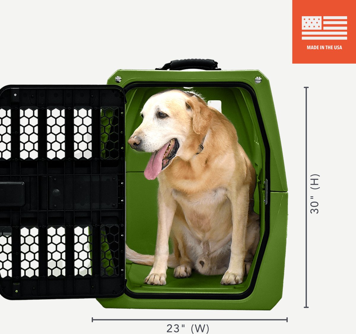 GUNNER G1 Double-Walled Dog Kennel, Duck Green, Intermediate - Chewy.com