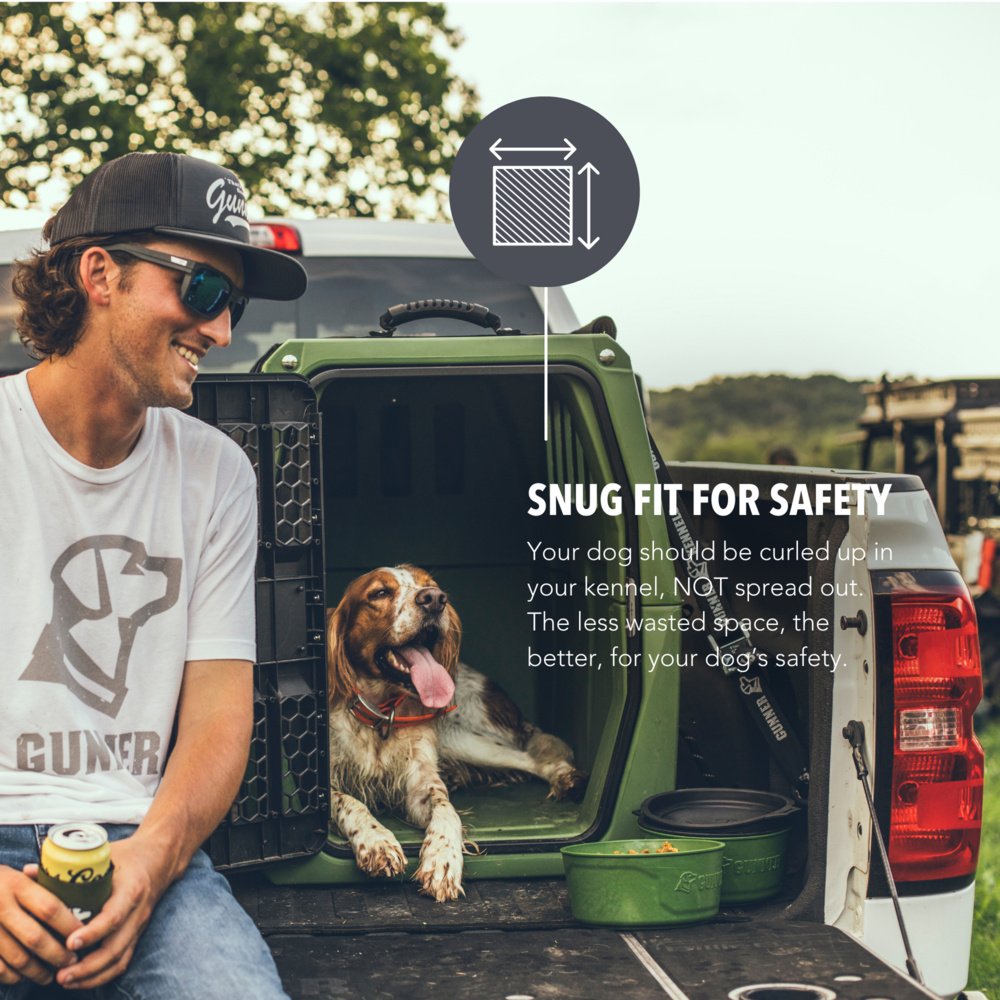 GUNNER G1 Double-Walled Dog Kennel, Duck Green, Intermediate - Chewy.com