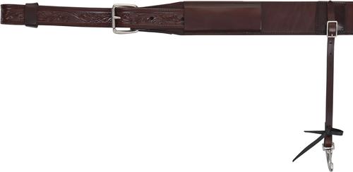 CIRCLE Y Floral Flank Cinch, 3-in, Walnut - Chewy.com