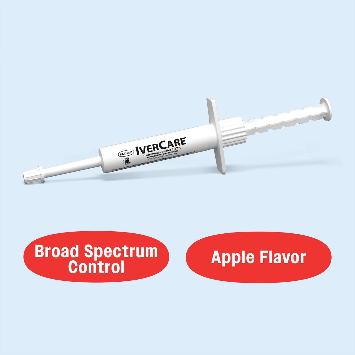 FARNAM Ivercare Ivermectin 1.87% Paste Horse Dewormer, Apple Flavor, 0. ...