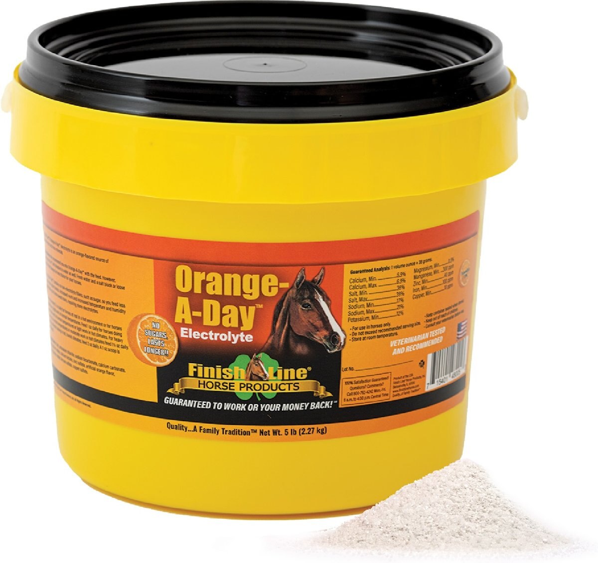 FINISH LINE Orange-A-Day Electrolyte Powder Orange Flavor Horse ...