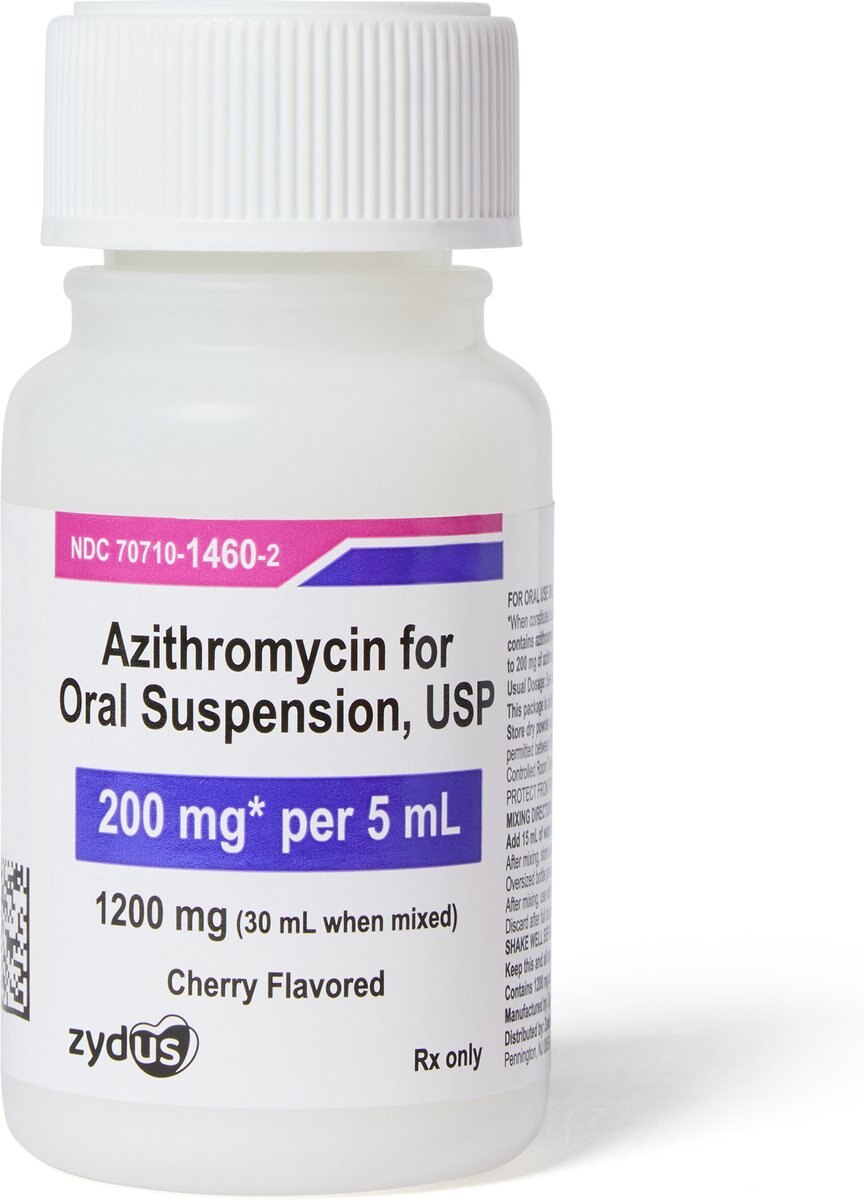 AZITHROMYCIN (Generic) Flavored Powder for Oral Suspension, 200 mg/5 mL ...