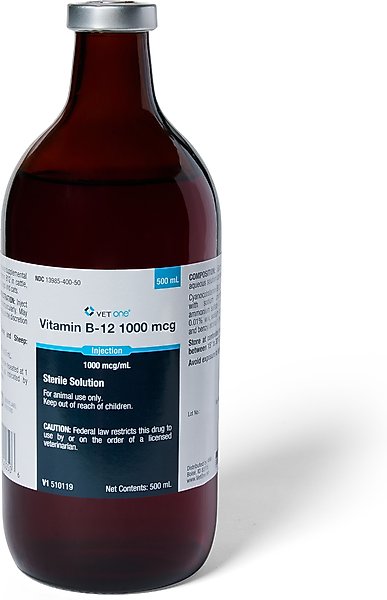 VITAMIN B12 (Generic) Injectable Solution, 1000-mcg/mL, 500-mL vial ...