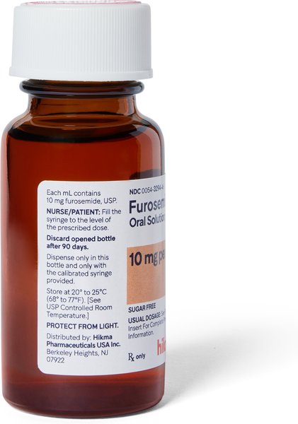 FUROSEMIDE (Generic) Oral Solution for Dogs, 10 mg/mL, 60-cc - Easy ...