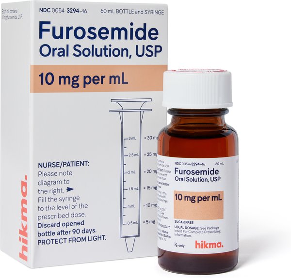 FUROSEMIDE (Generic) Oral Solution for Dogs, 10 mg/mL, 60-cc - Easy ...