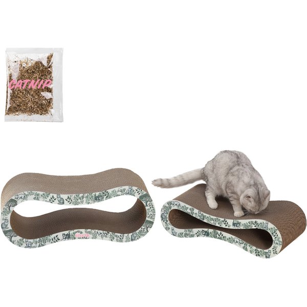 ONE FOR PETS Pink Monster Cat Scratching Post - Chewy.com