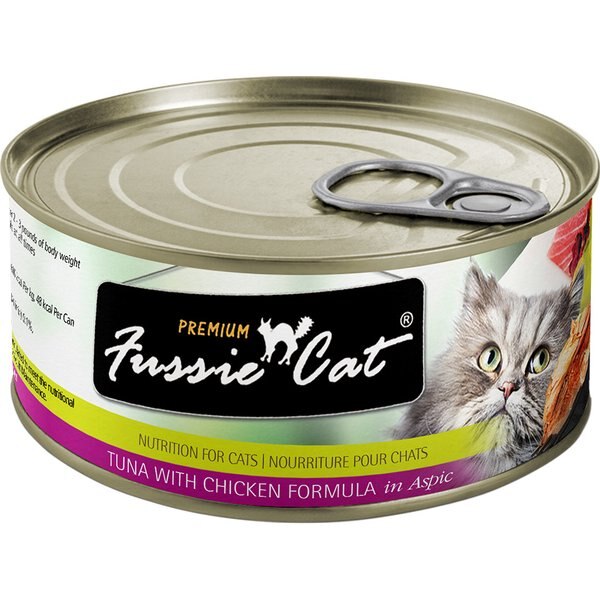 FUSSIE CAT Premium Tuna & Chicken Formula in Aspic Grain-Free Wet Cat ...