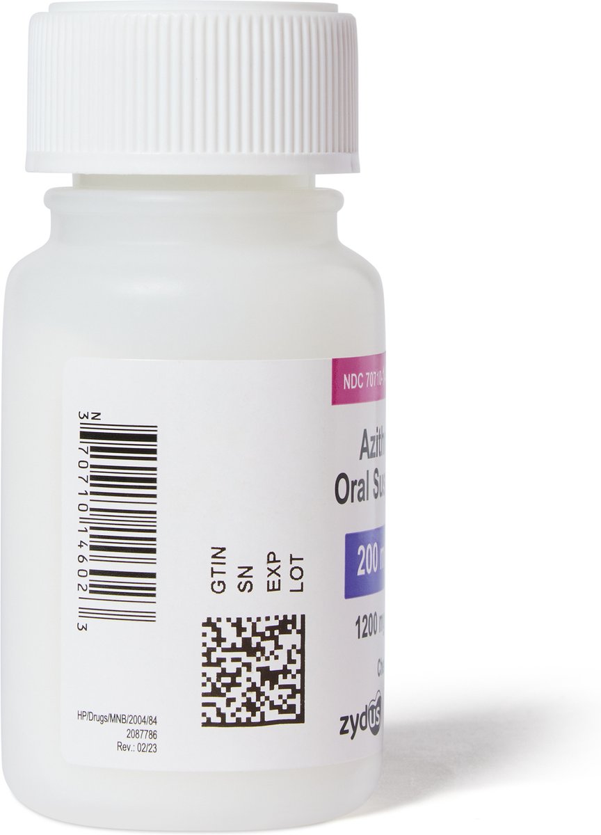 AZITHROMYCIN (Generic) Flavored Powder for Oral Suspension, 200 mg/5 mL ...