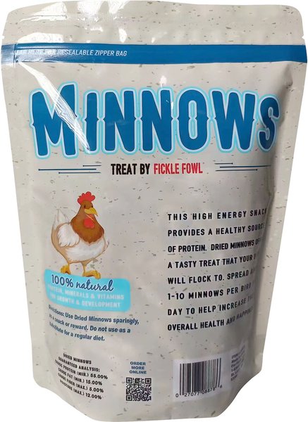 Out of Stock - FLOCK FEST Whole-Dried Minnows Poultry Treat, 10-oz bag ...