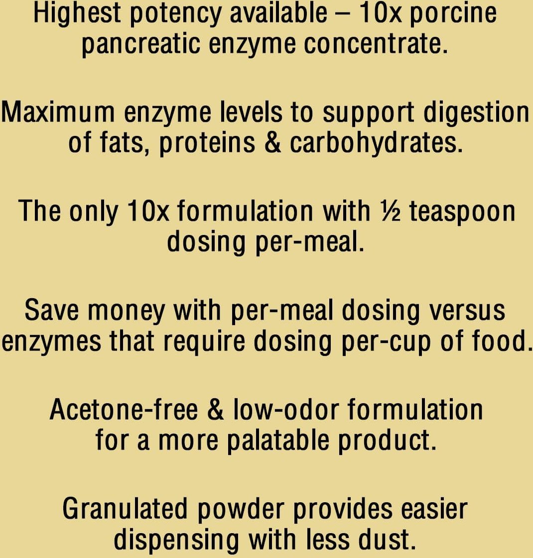 PAN-TENEX 10x Digestive Enzymes Granule Supplement for Dogs, 8.8-oz jar ...