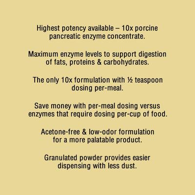 PAN-TENEX 10x Digestive Enzymes Granule Supplement for Dogs, 8.8-oz jar ...