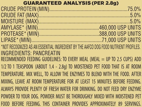 PAN-TENEX 10x Digestive Enzymes Granule Supplement for Dogs, 8.8-oz jar ...