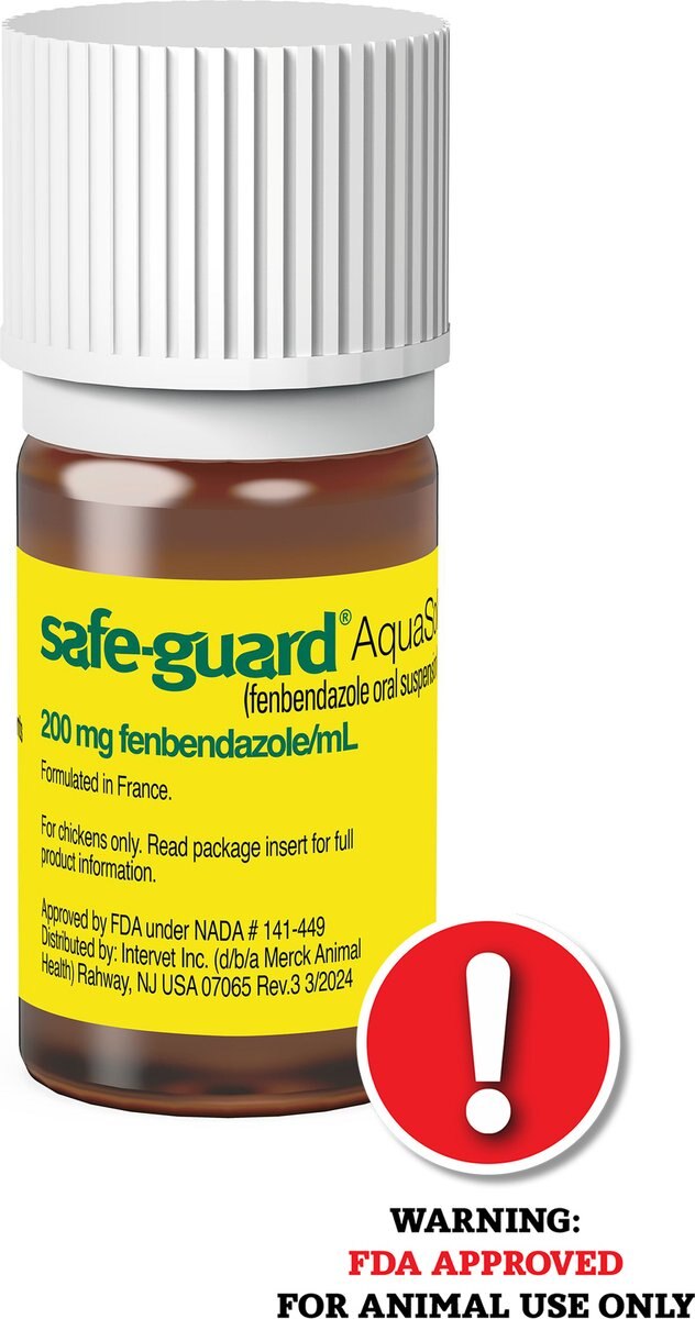 SAFE-GUARD AquaSol Dewormer for Chickens, 3-mL bottle - Chewy.com
