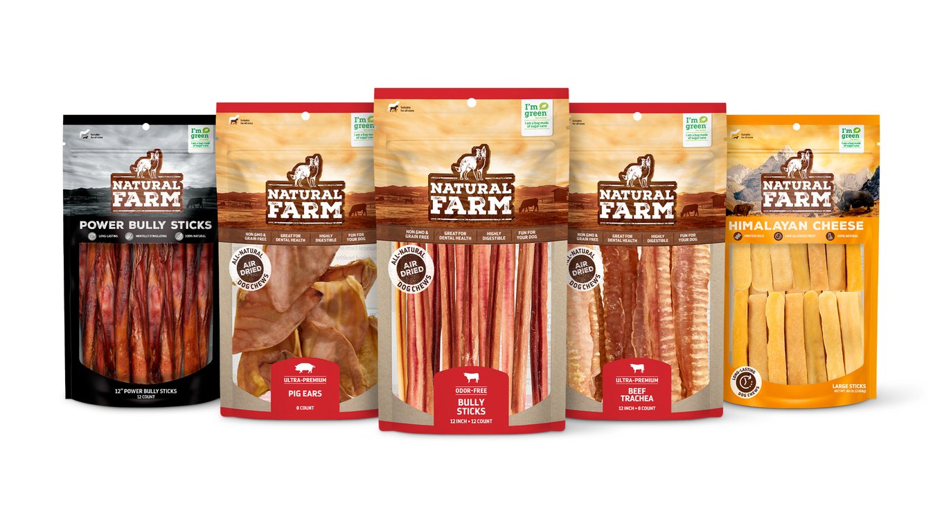 NATURAL FARM Braided Power Beef Bully Sticks Dog Treats, 6-in, 10 count ...