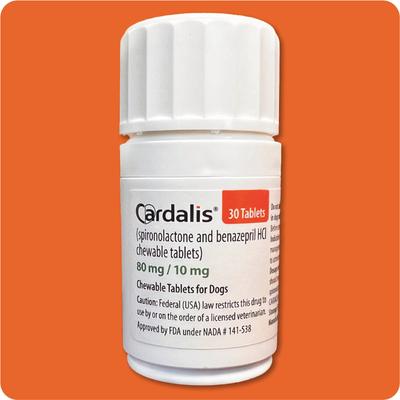 CARDALIS (Spironolactone/Benazepril) Chewable Tablets for Dogs, 80-mg ...