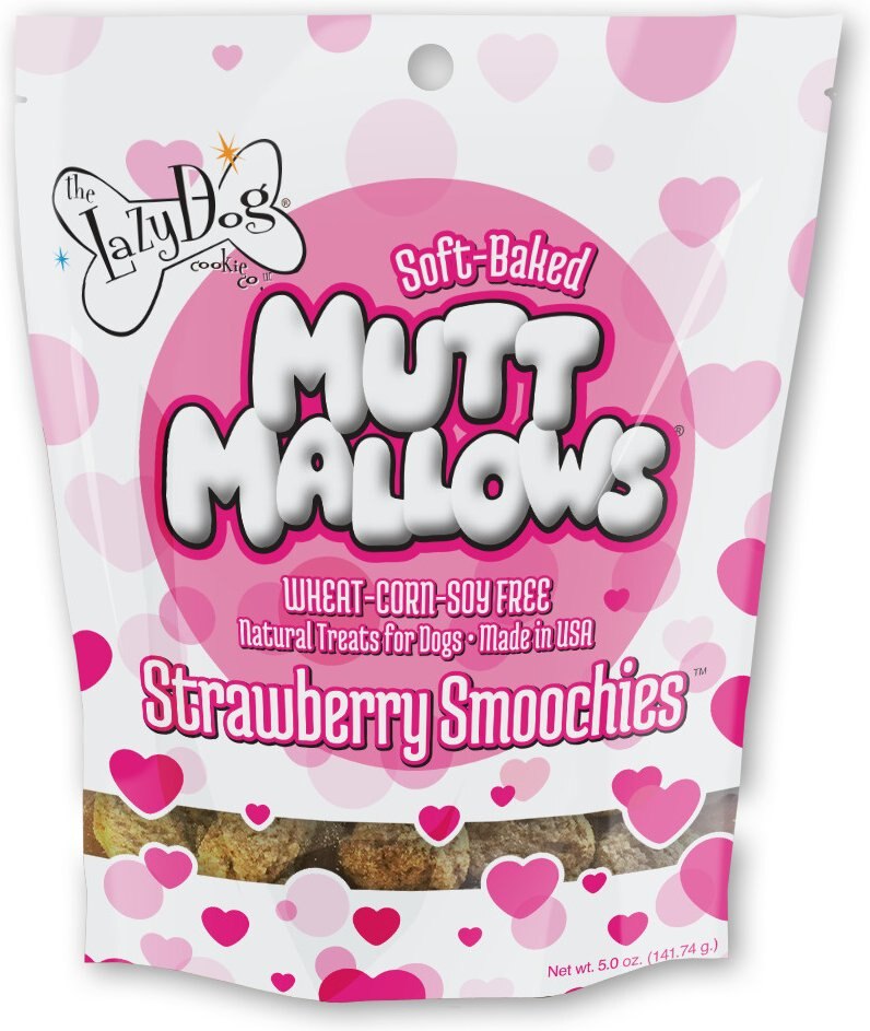 THE LAZY DOG COOKIE CO. Mutt Mallows Strawberry Smoochies Soft-Baked ...
