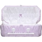 TITAN CASKET Octagon Cloth Covered Casket, Lilac, 1-ft 9-in - Chewy.com