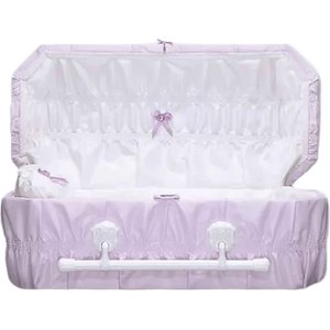 TITAN CASKET Octagon Cloth Covered Casket, Lilac, 1-ft 9-in - Chewy.com