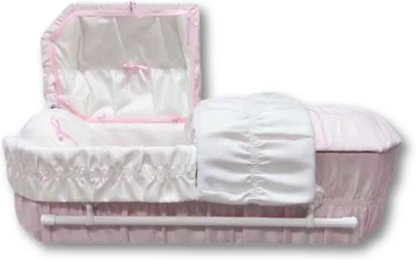 TITAN CASKET Octagon Cloth Covered Casket, Pink, 2-ft - Chewy.com